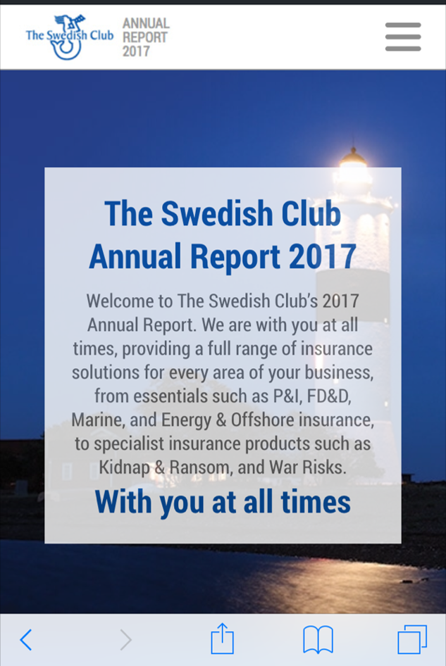 Into the future with The Swedish Club's new interactive Annual Report ...
