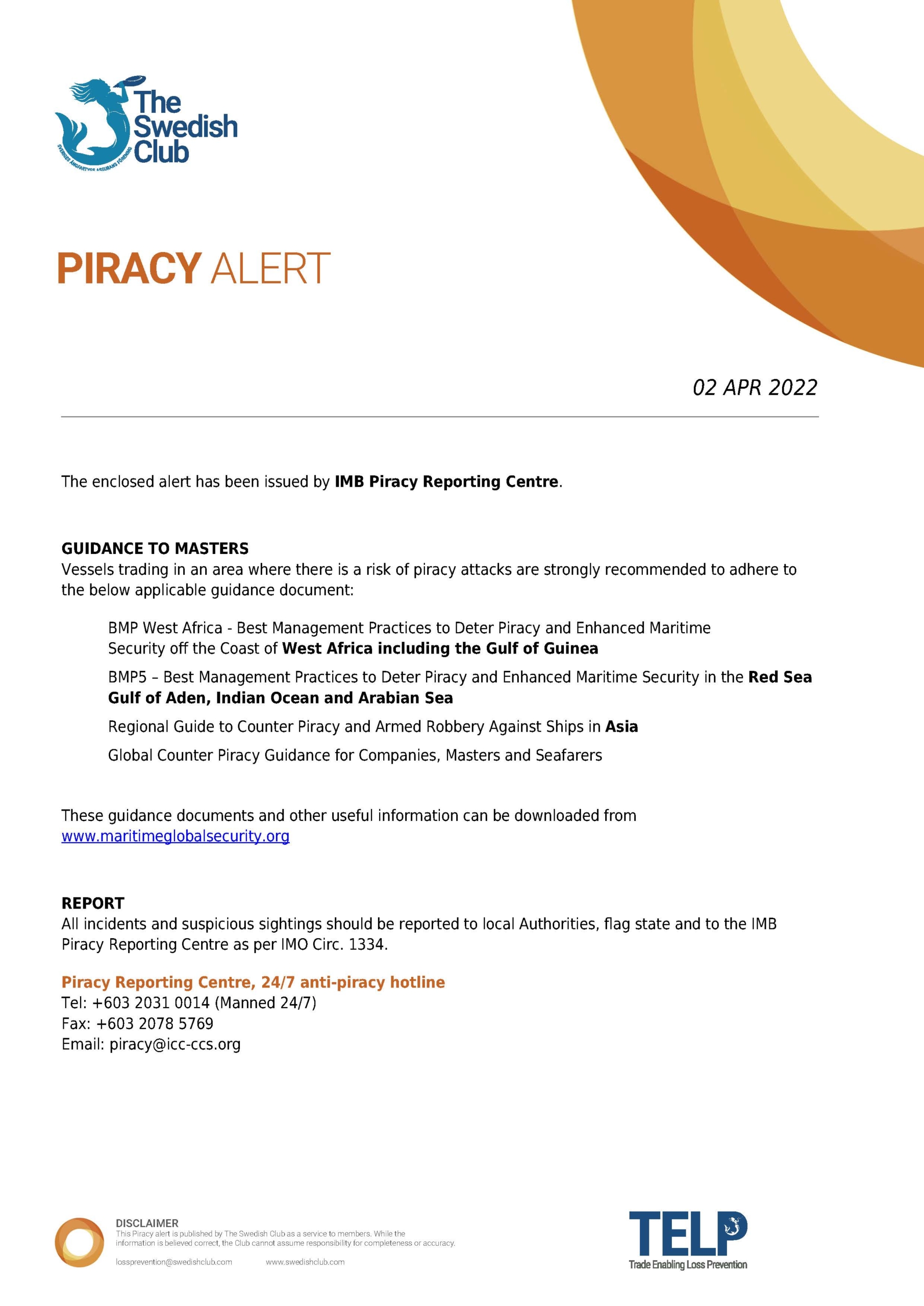 Trade Enabling Loss Prevention (TELP) - The Swedish Club